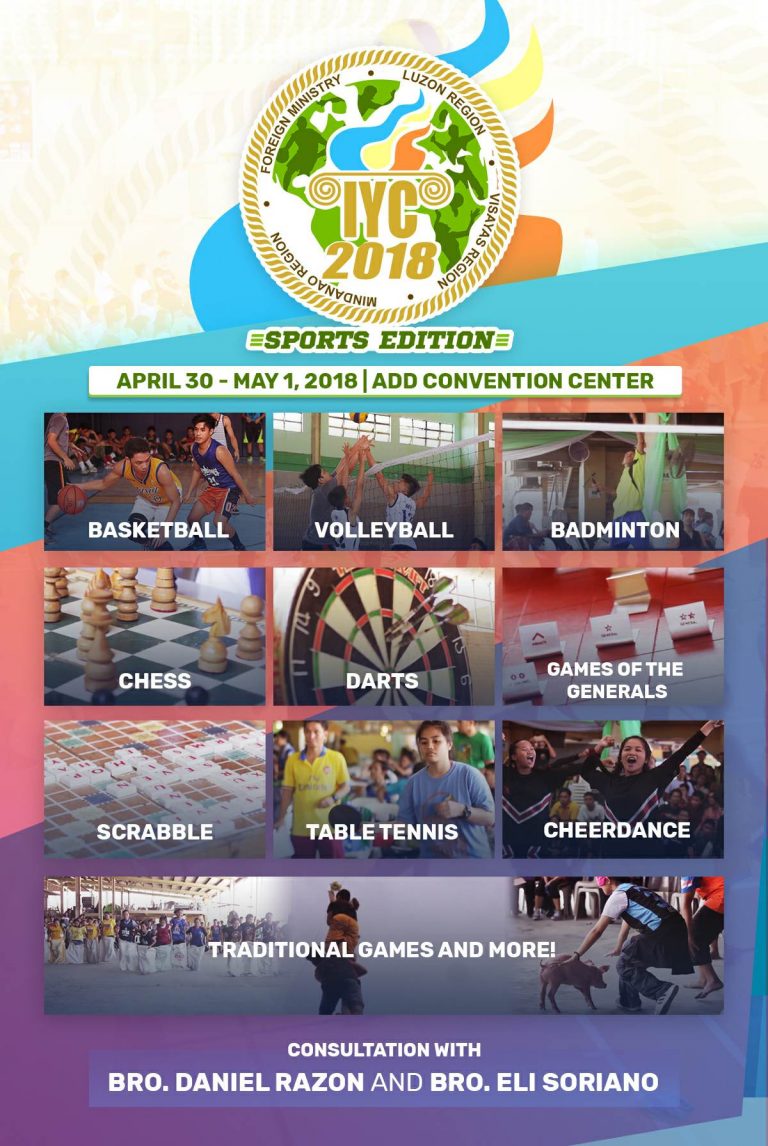 A Call to the Youth: MCGI IYC Sports Edition 2018 Set on April 30 to ...