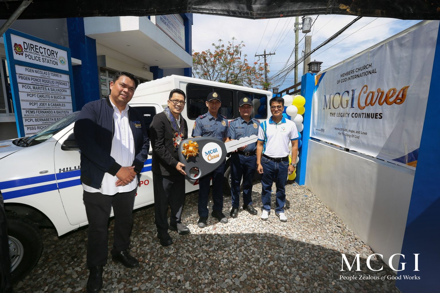 To Serve and Protect: Morong MPS Receives Mobile Patrol Car from MCGI and UNTV - MCGI.org